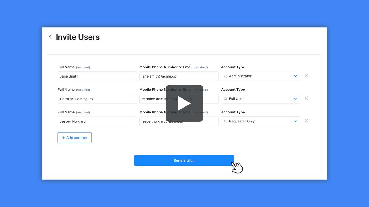 Inviting Users | Video Library