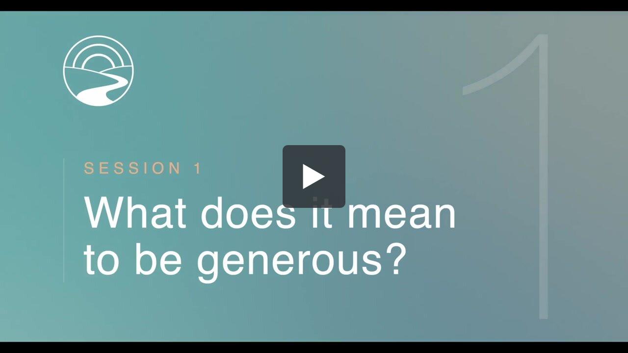 EN - Session 1 (CORE + All) | Generosity Path