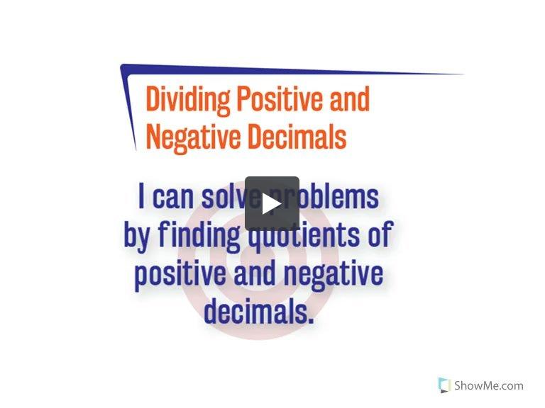 FL27 2.2.2 - Dividing Positive and Negative Decimals | edgems