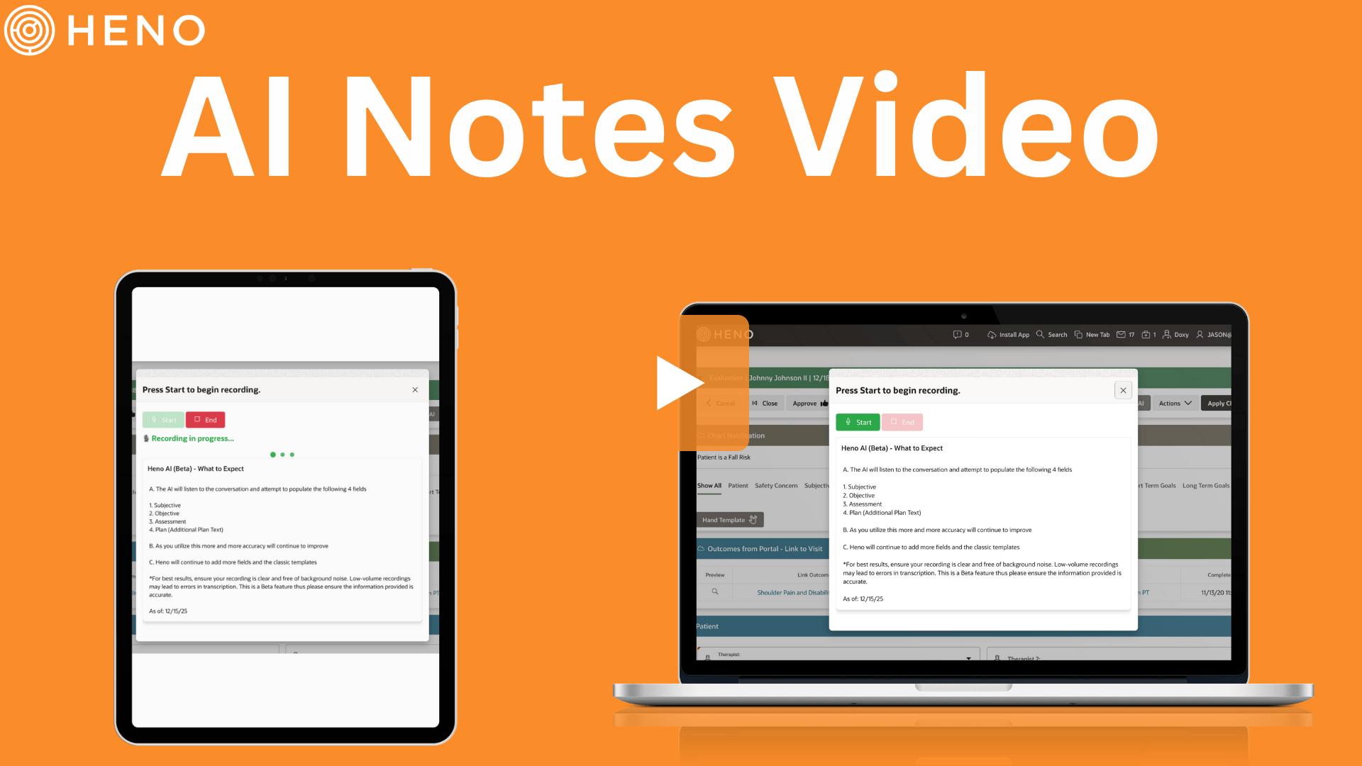 AI for Physical Therapy Notes | Physical Therapy Software Demo Videos