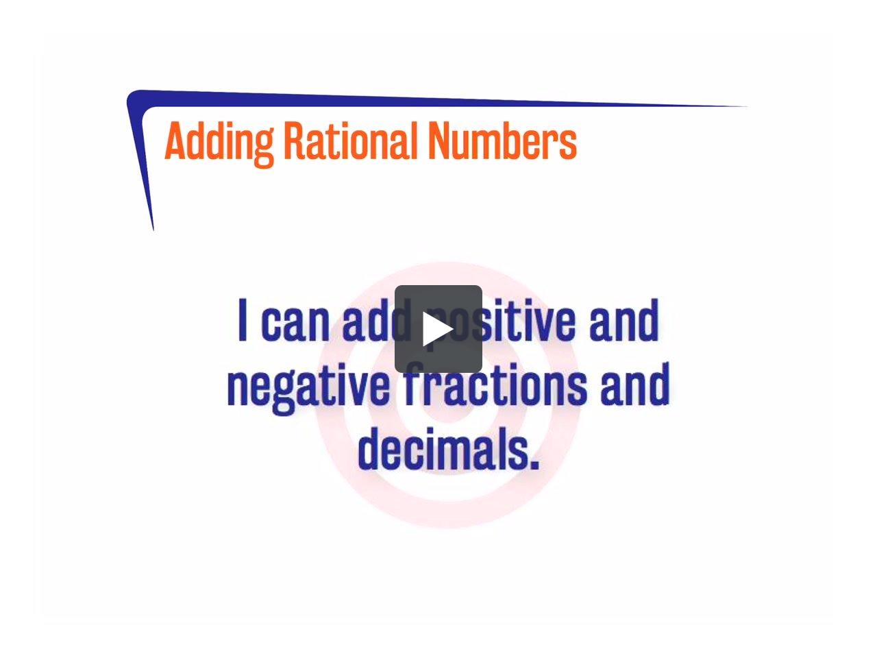 FL27SP 1A.7.1 Adding Positive and Negative Decimals | edgems
