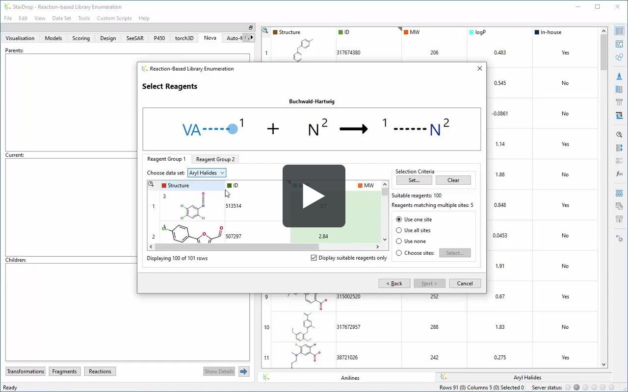 Reaction Based Library Enumeration Optibrium Ltd