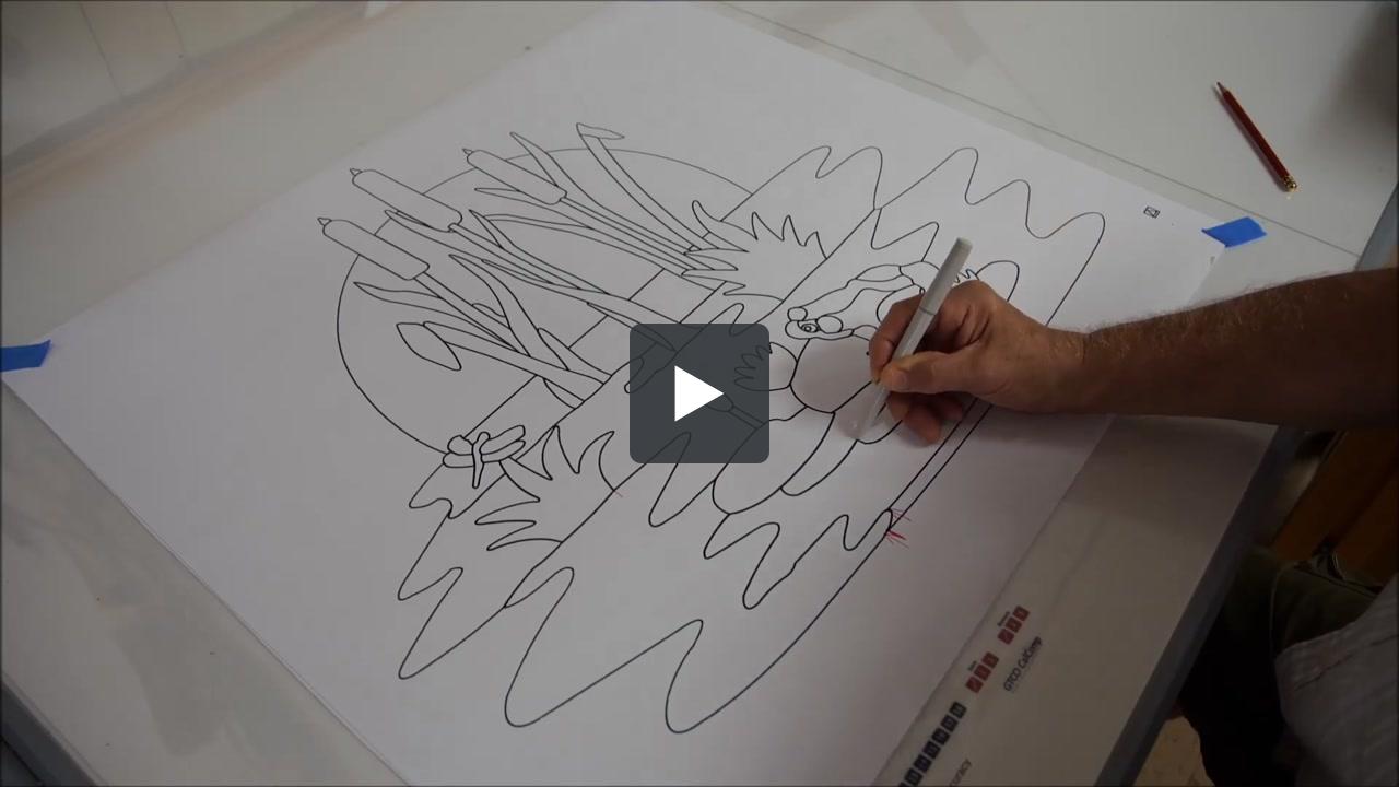 detailed intarsia diagram to trace | Stan Kern