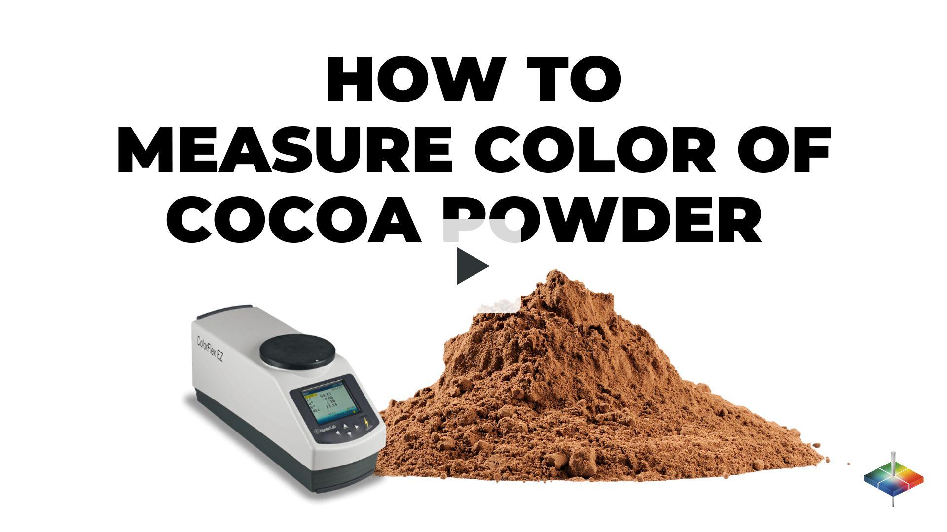 How to measure color of Cocoa Powder | HunterLab