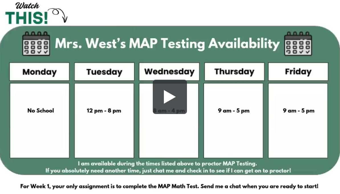 SM3 Q4 Week 1 West MAP Test | Mountainheightsacademy