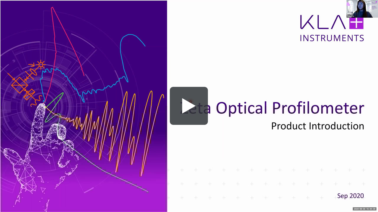 Optical Profilometry and Applications | KLA Instruments Webinars