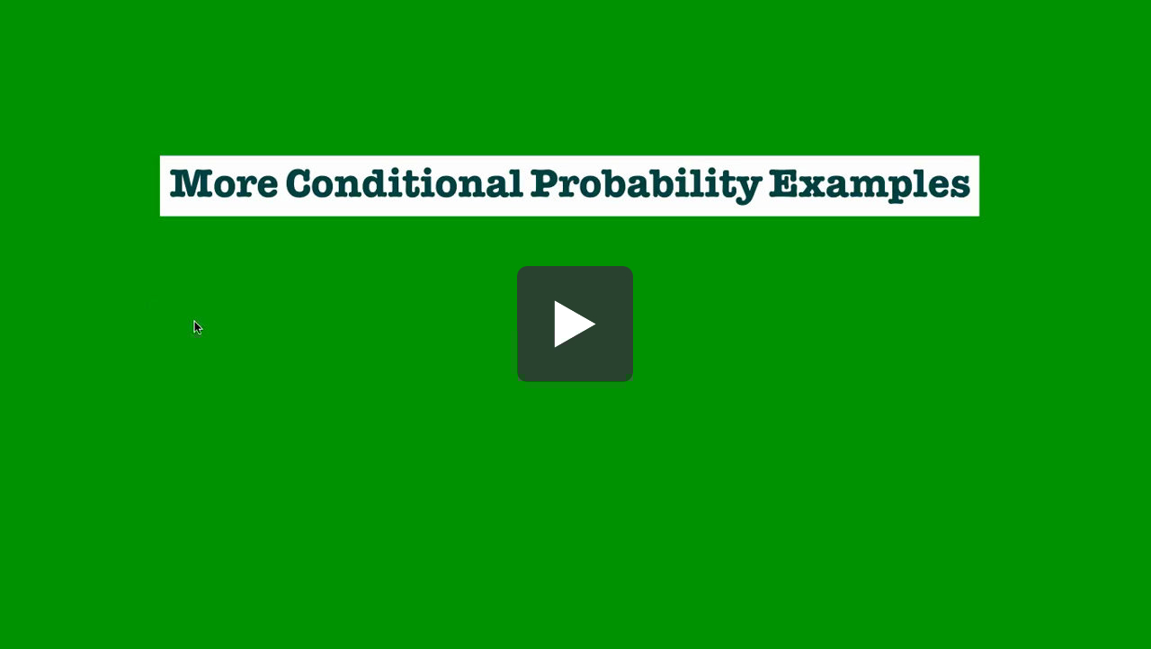 More Conditional Probability Examples.mp4 | Mountainheightsacademy
