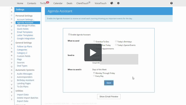 Use the Agenda Assistant - AllClients Knowledge Base