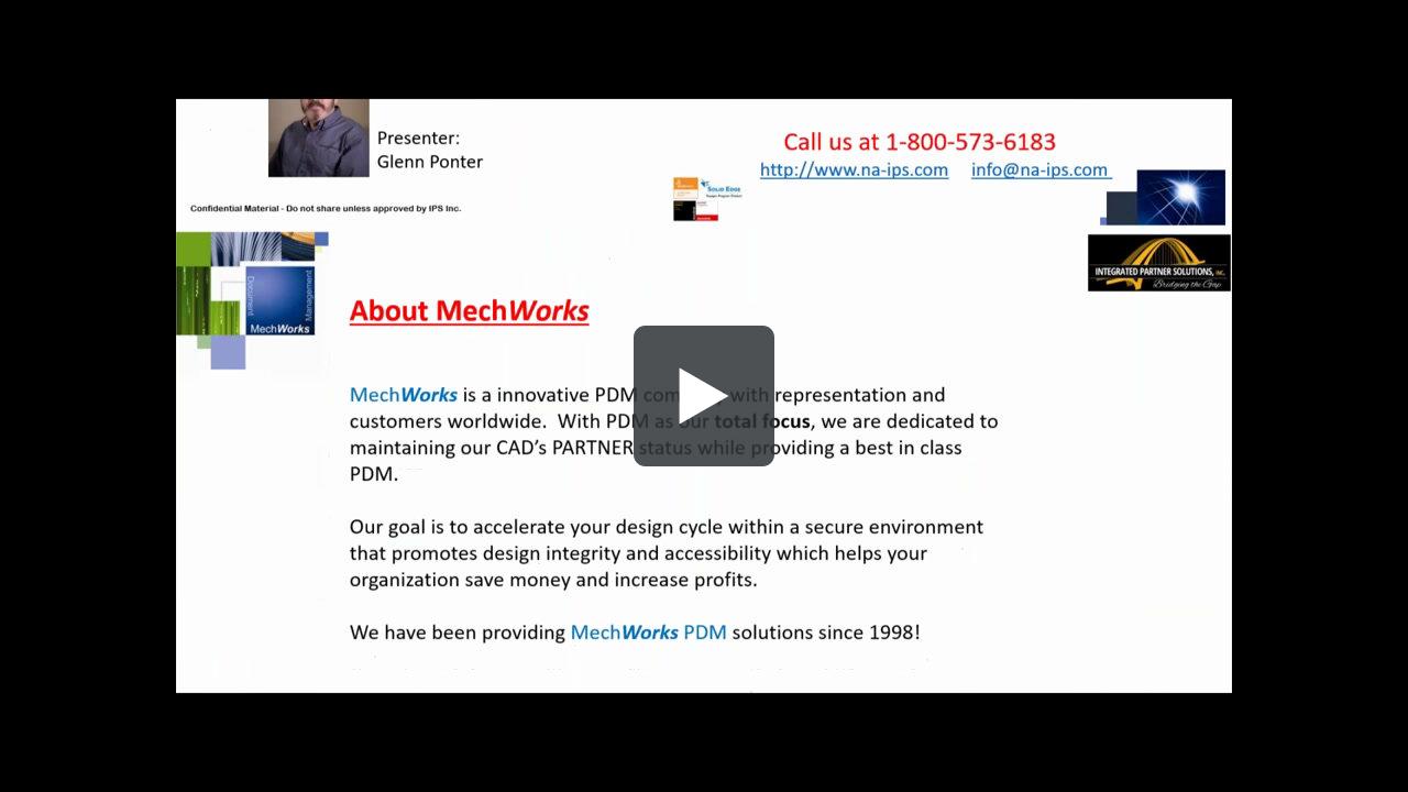 MechWorks PDM Auto-Numbering. Save-As with temp name, then Rename using ...