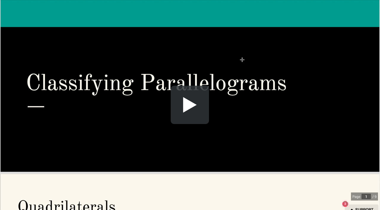 Classifying Parallelograms.mp4 | Mountainheightsacademy