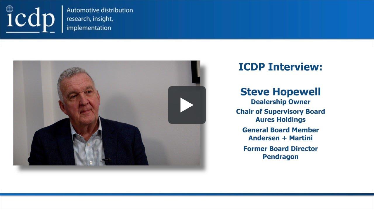 ICDP interview with Steve Hopewell - New versus used car | ICDP Video ...