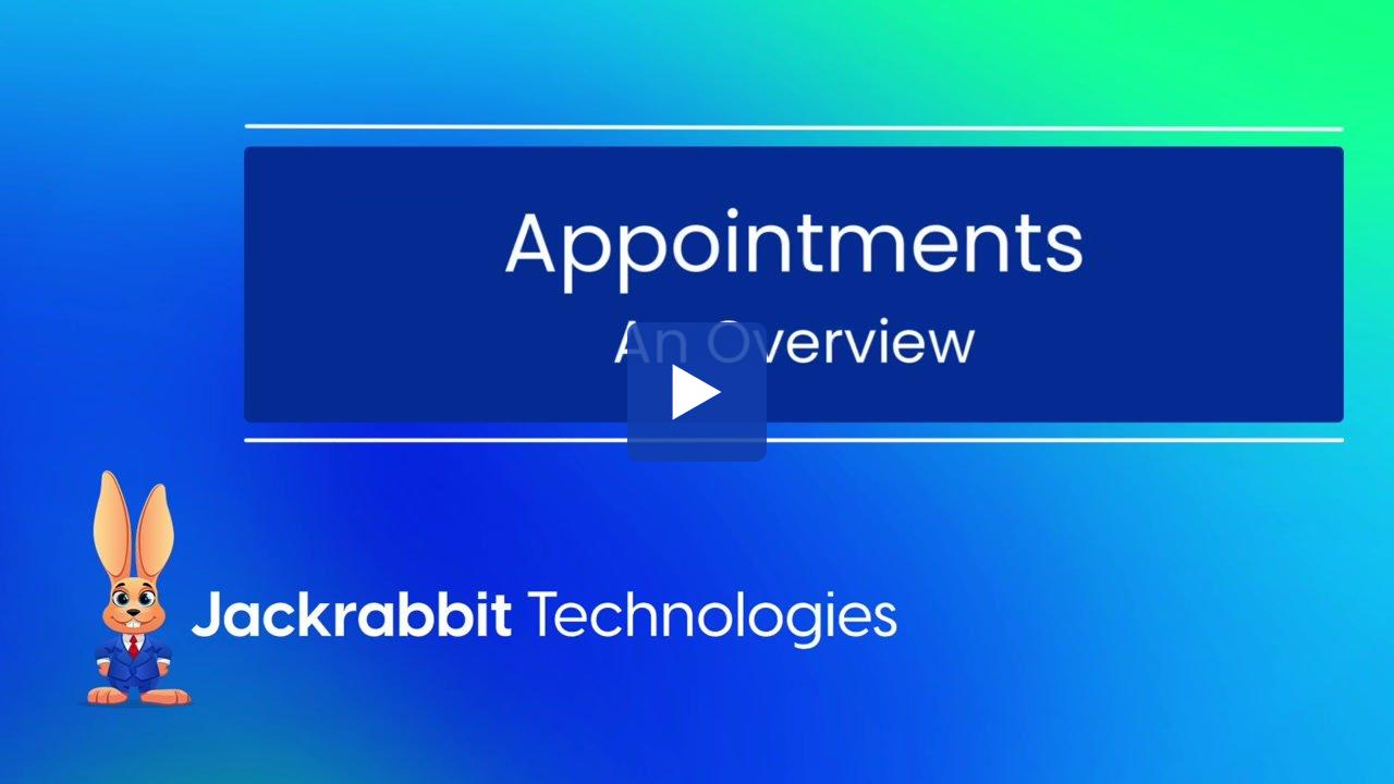 Appointments: An Overview | Jackrabbit Technologies