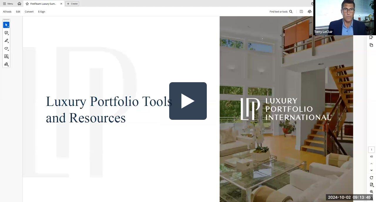 Overview of Luxury Portfolio International w/Terry LeClair (10-2-24) | First Team Real Estate