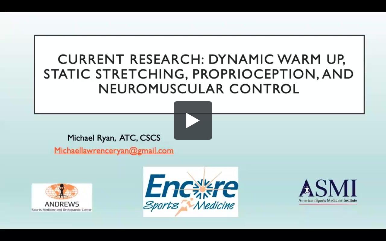 Dynamic Warmup | American Sports Medicine Institute Video Content