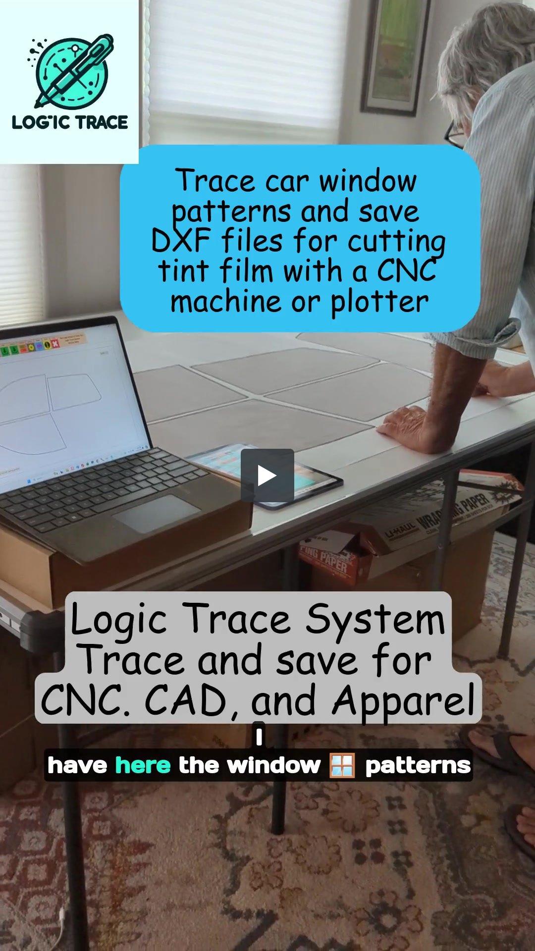 Trace Car Window Patterns and Save DXF Files for Cutting Tint Film With ...