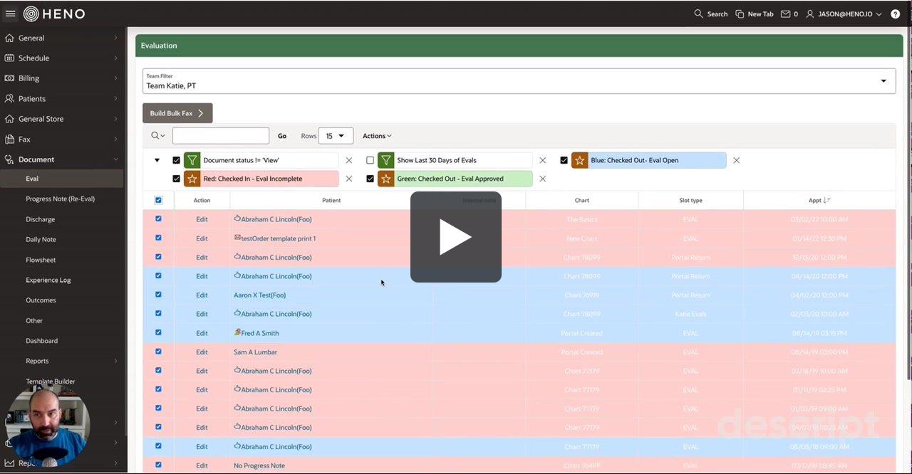 Physical Therapy Software Demo Videos