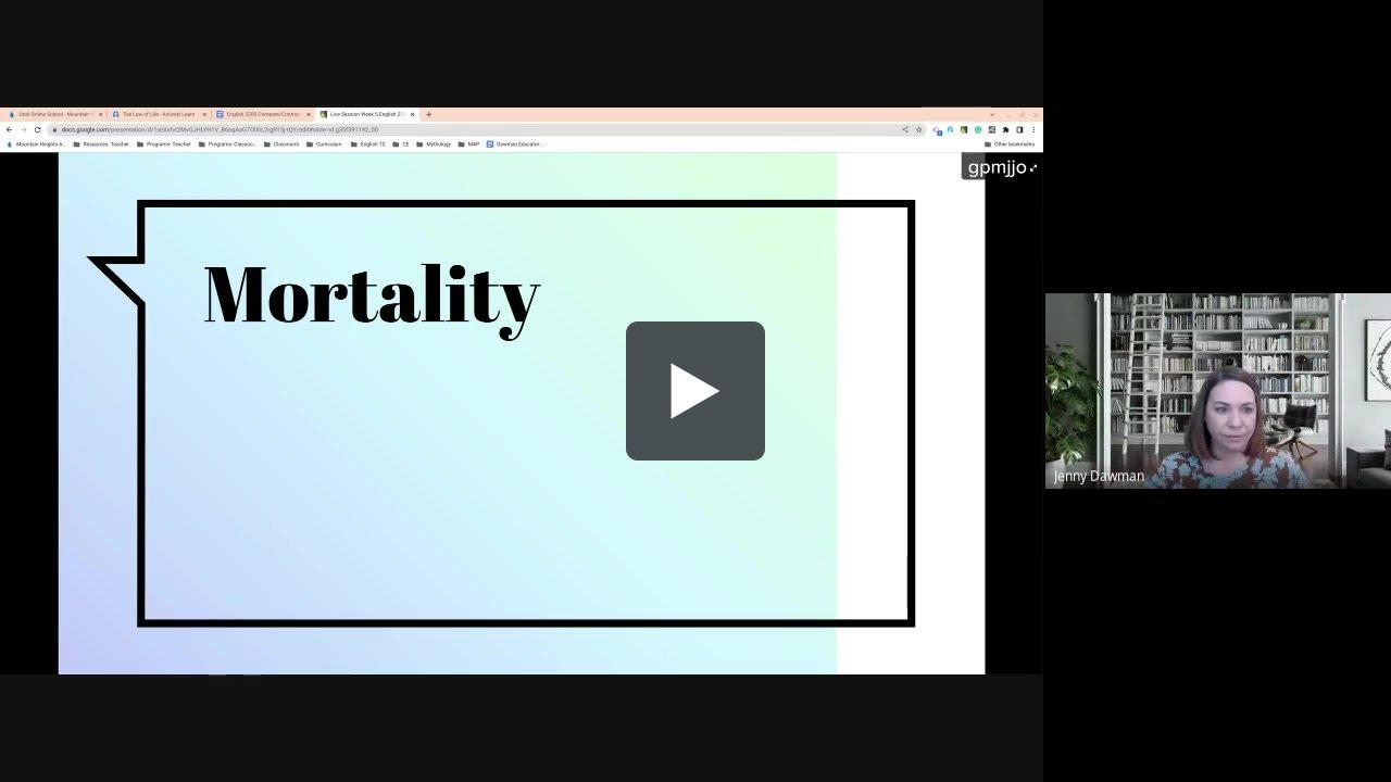 English 2200 Week 5 Live Session | Mountainheightsacademy