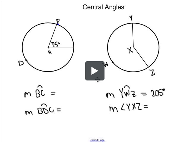 Central Angles Example.mp4 | Mountainheightsacademy