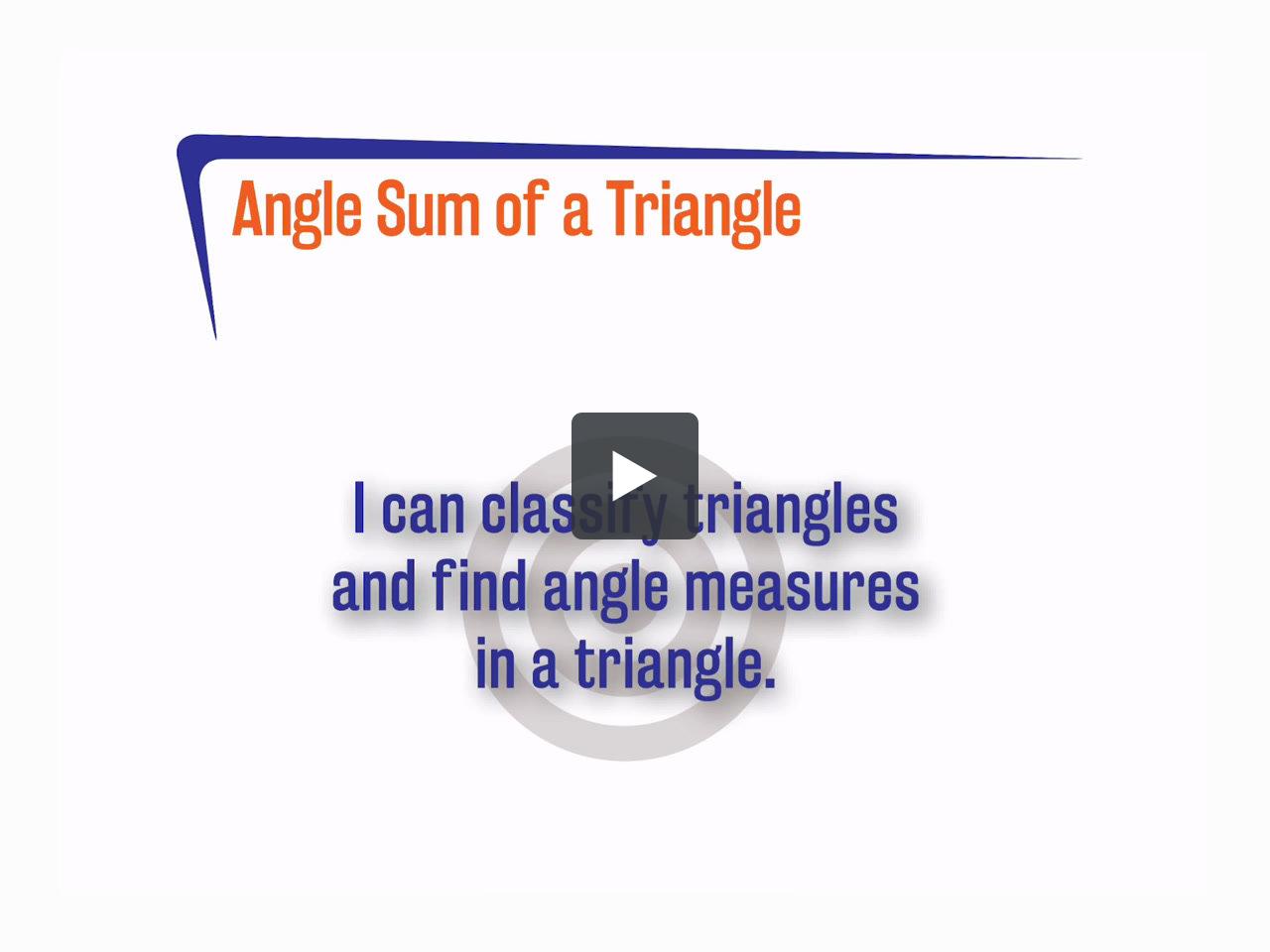 Angle Sum of a Triangle | edgems