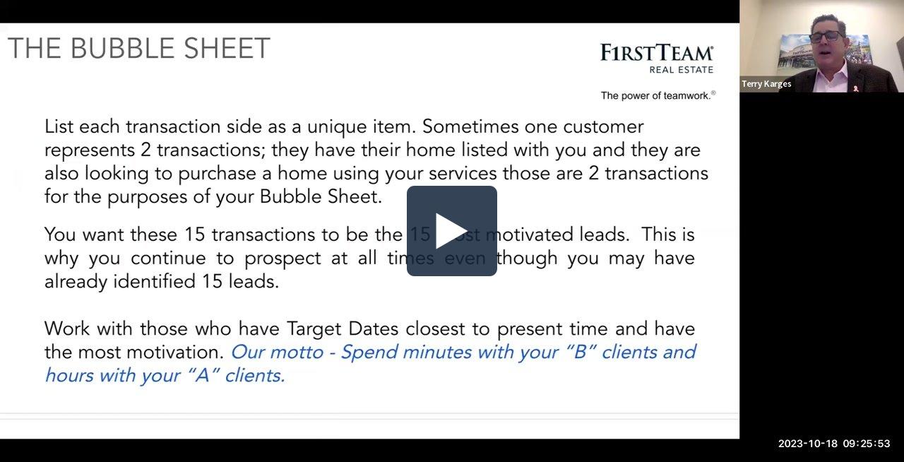 Bubble Sheet & Pipeline Management w/Terry Karges (10-18-23) | First ...