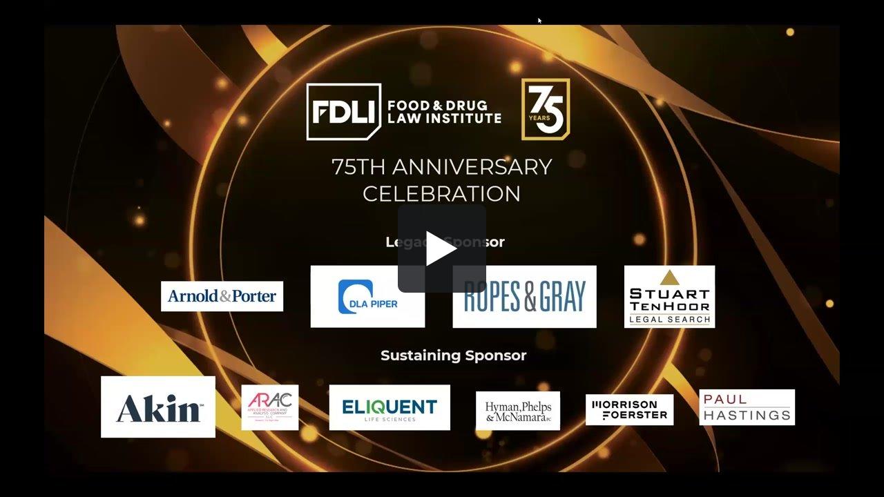 FDLI Introduction to Food Day 1 Session 2: Food Safety: Current Good ...