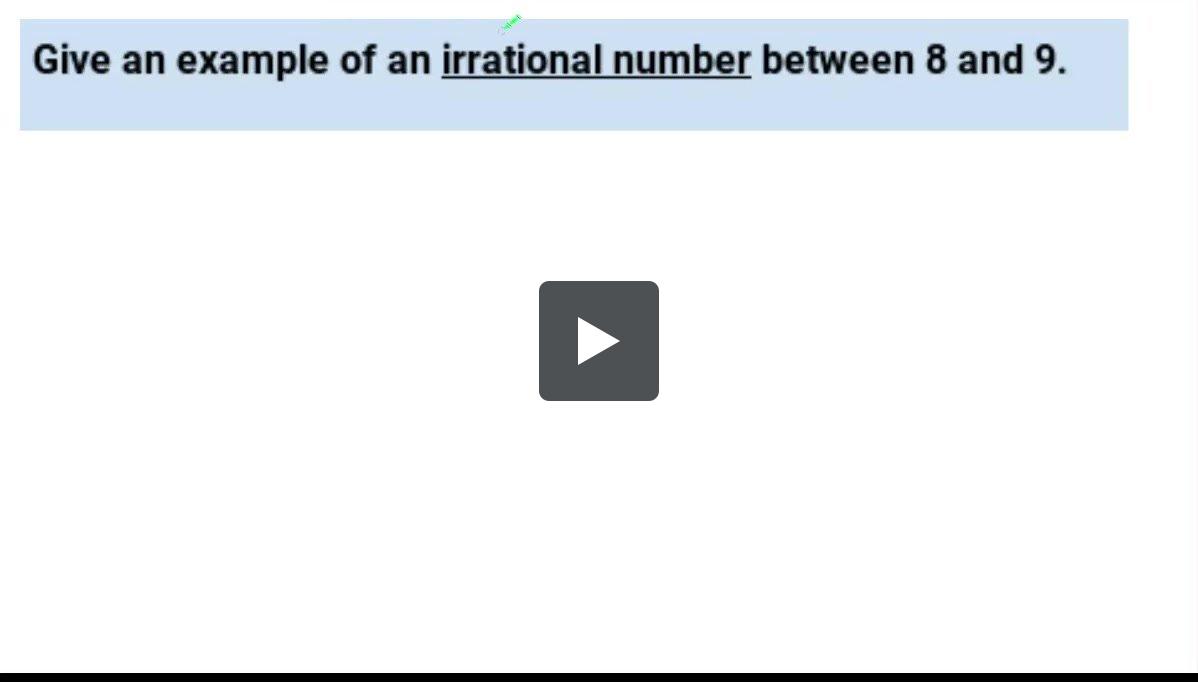 Math 8 Ordering Rational and Irrational Numbers Q8 | Mountainheightsacademy