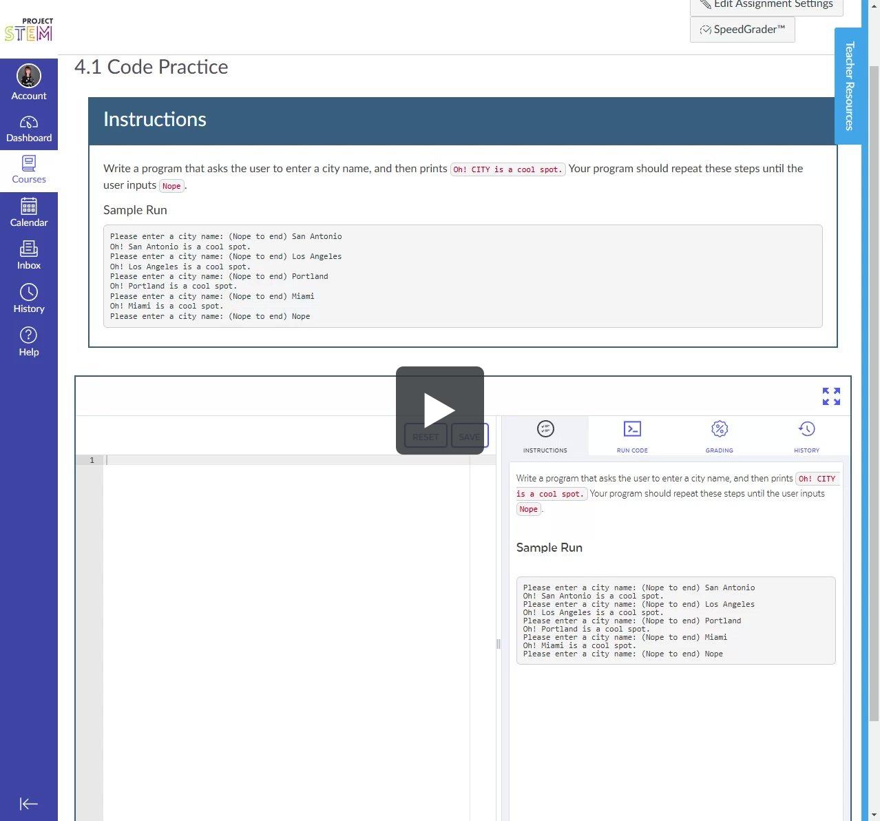 4.1 Code Practice | Mountainheightsacademy