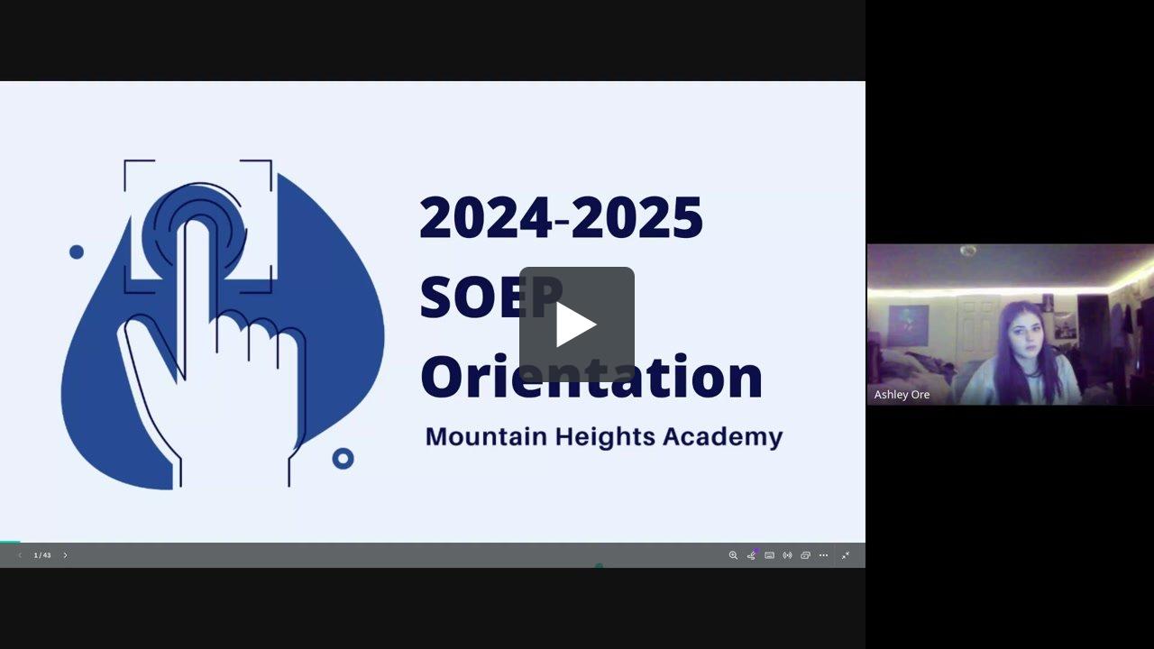 SOEP Q3 Orientation #2 | Mountainheightsacademy