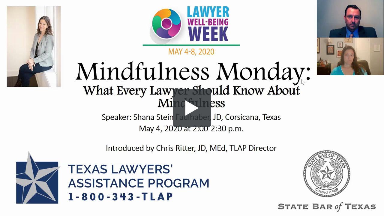 TLAP Mindfulness | State Bar of Texas