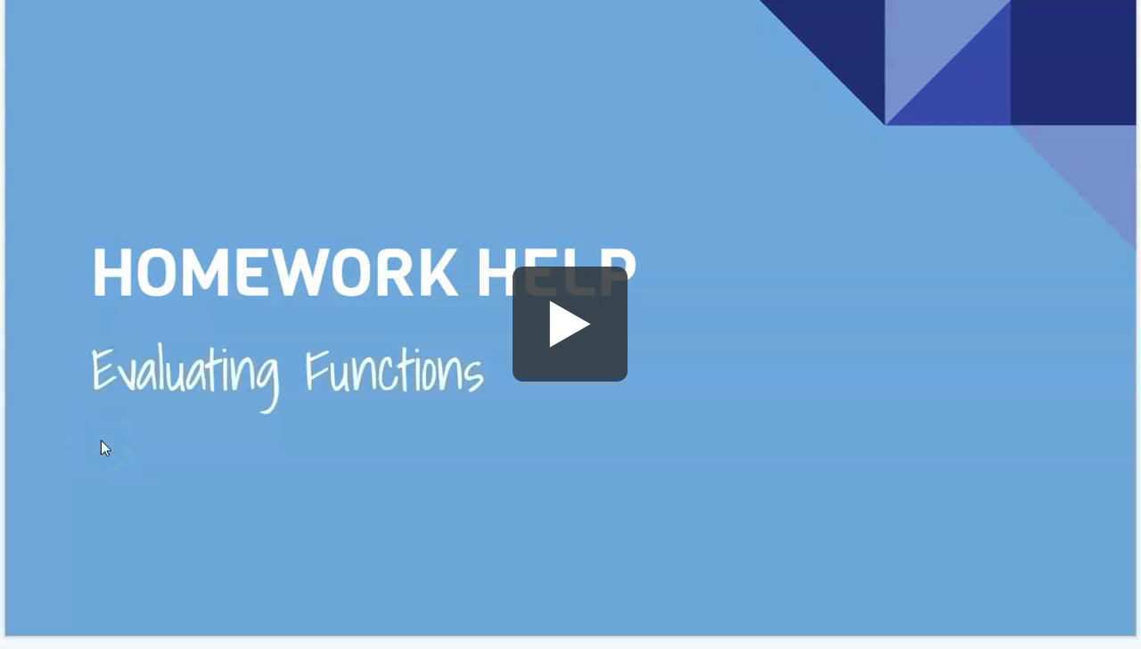 Evaluating Functions.mp4 | Mountainheightsacademy