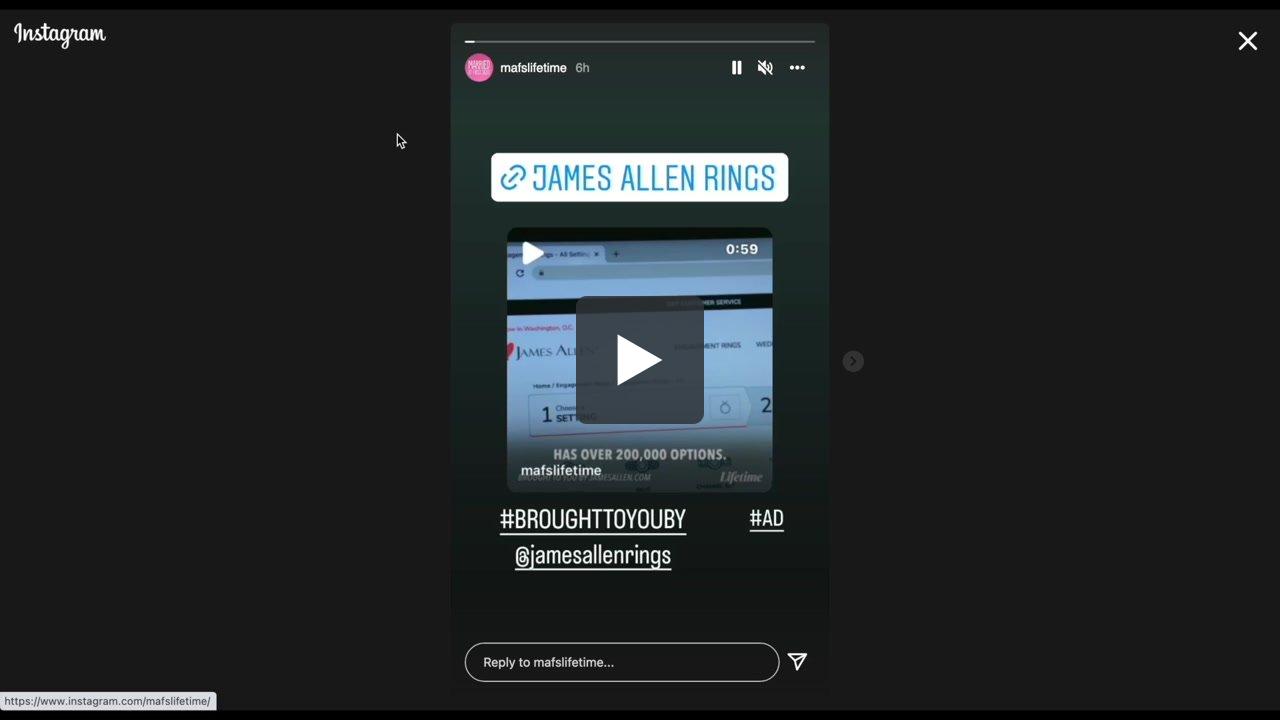 MAFS S15 James Allen Social Media 3 Step process Instagram Story ...