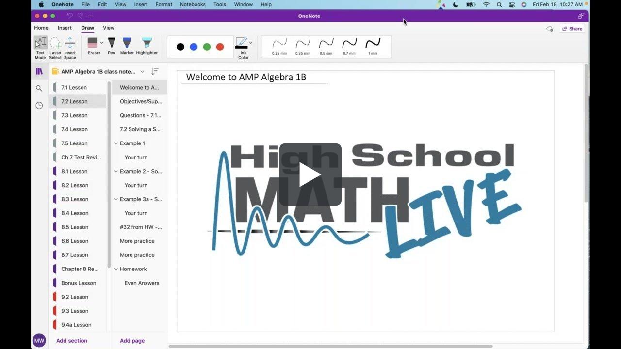 High School Math Live