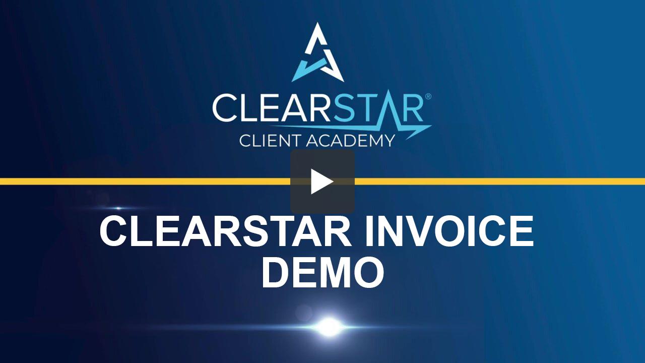 ClearStar Invoice Demo | ClearStar