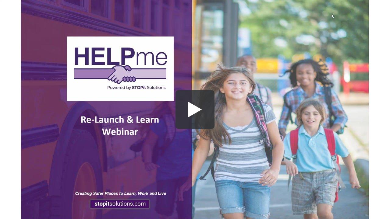 HELPme Re-Launch & Learn 23-24 | STOPit Solutions