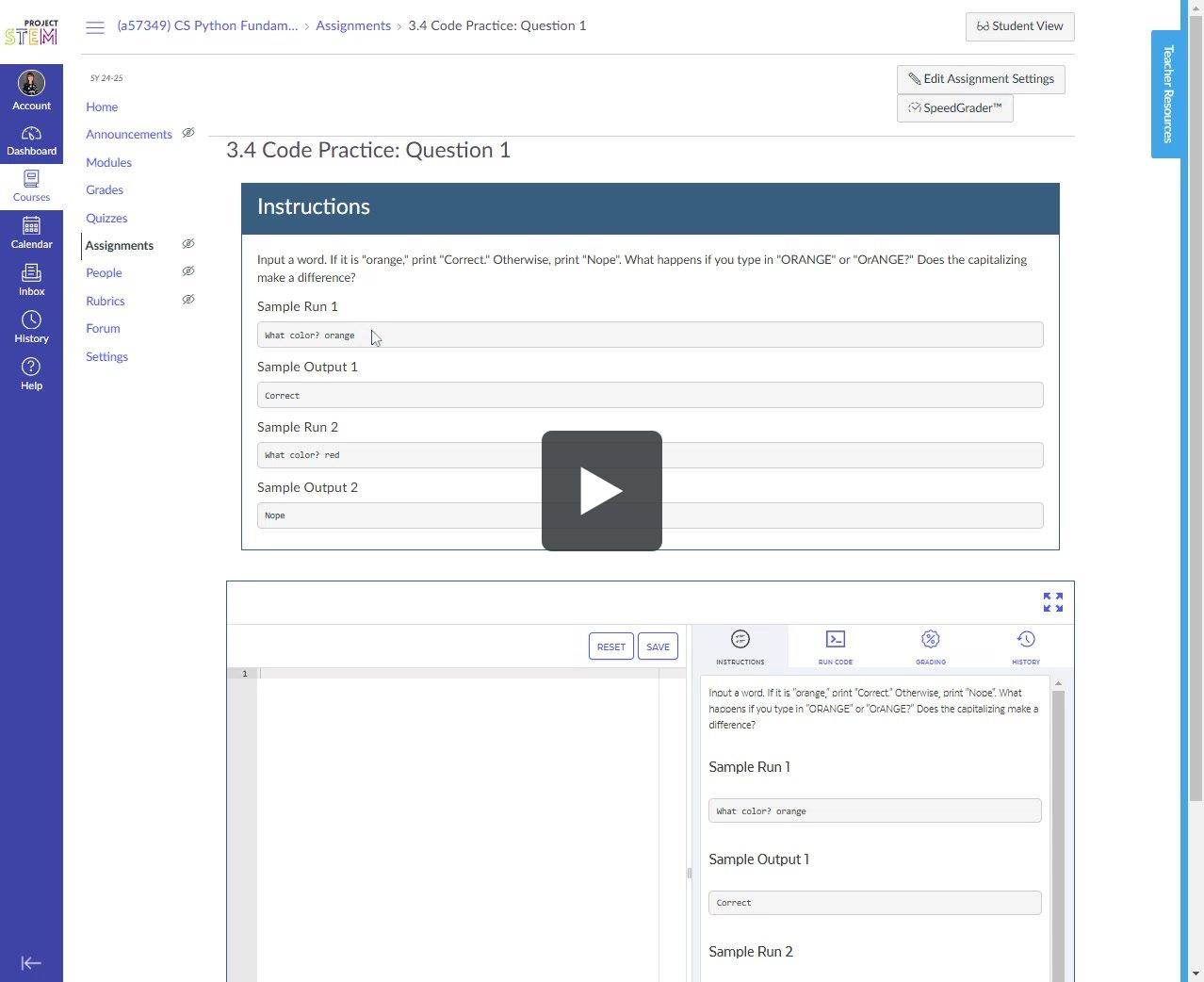 3.4 Code Practice Question 1 | Mountainheightsacademy