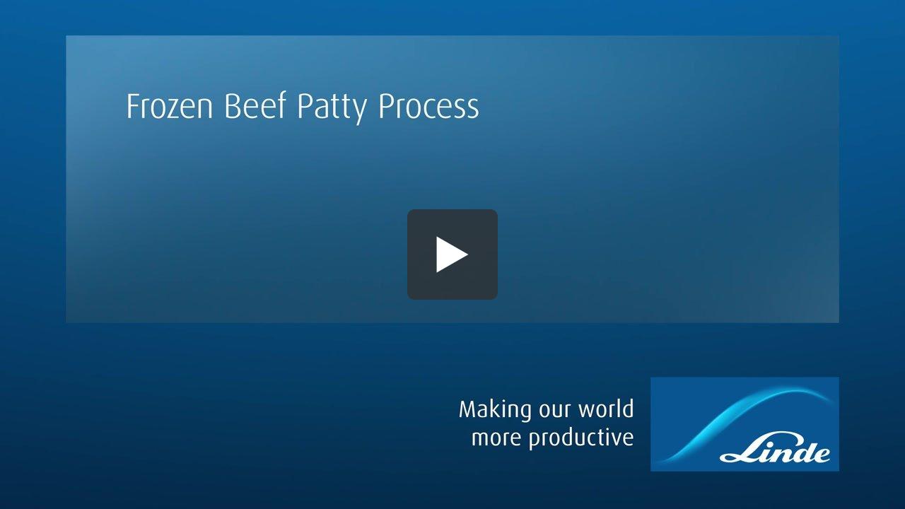 Frozen Beef Patty Process