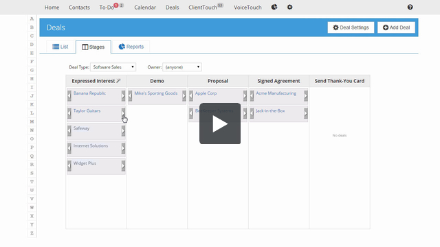 Adding Workflows to Deal Stages - AllClients Knowledge Base