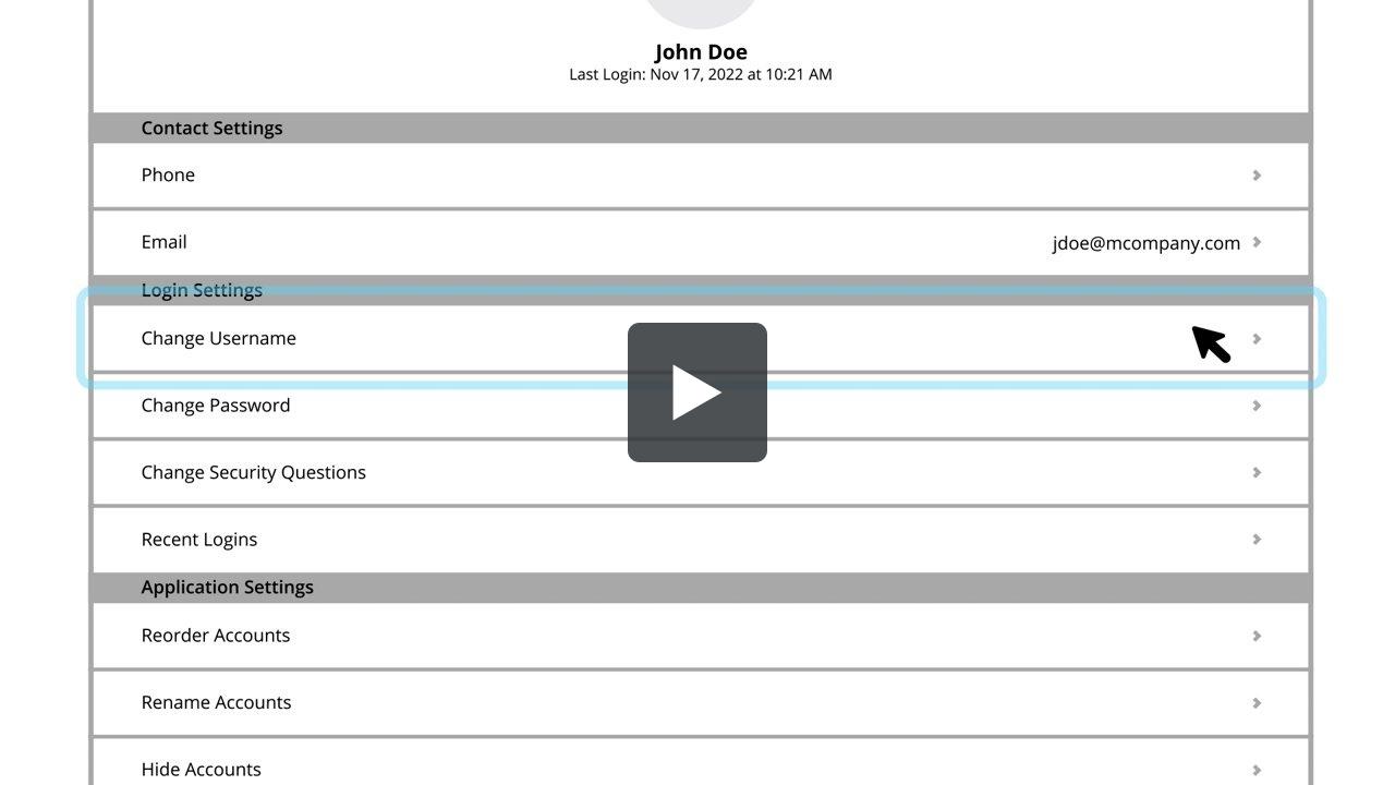 The Callaway Bank: Preferences & Settings
