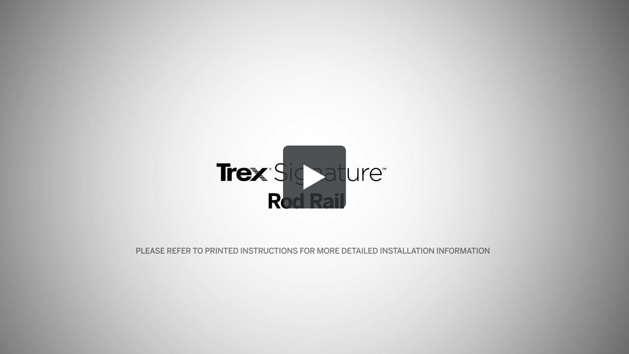 Installing Trex Signature Rod Rail: Horizontal Configuration | Golden State