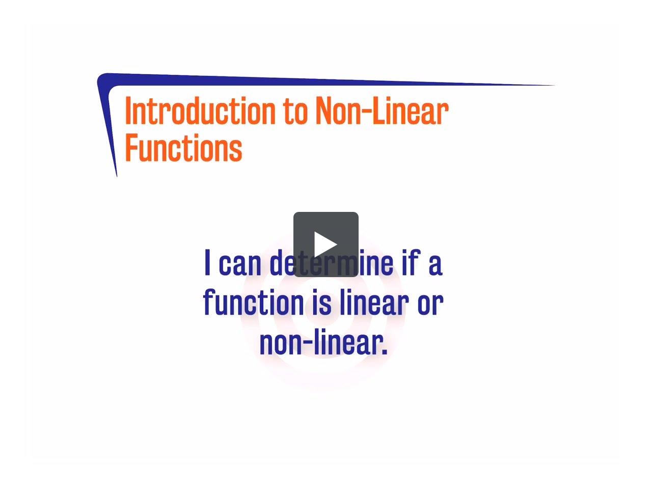 CoreSP 3.4.5 Introduction to Non-Linear Functions | edgems