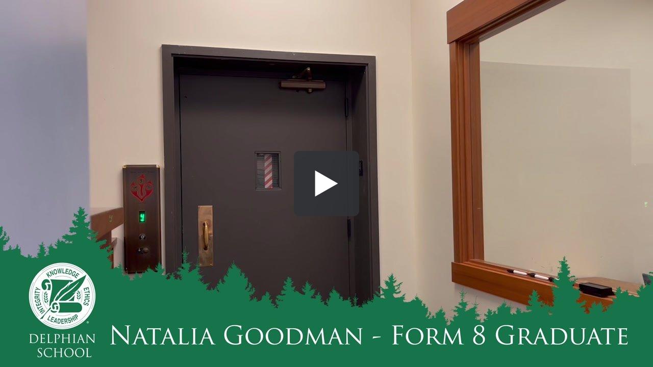 01 - Natalia Goodman - Form 8 Graduate | Delphian School