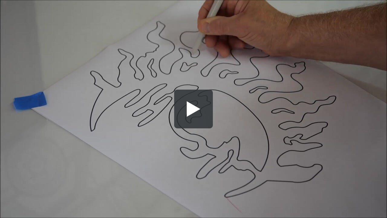 trace an design of the sun and moon | The Logic Group Video Library