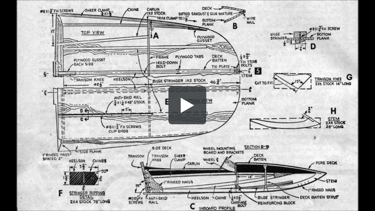 digitize a small racing boat , an old diagram and partially assemble it ...