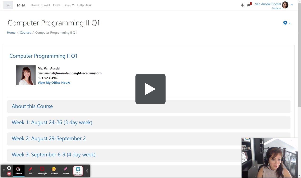 Welcome To Computer Programming II | Mountainheightsacademy