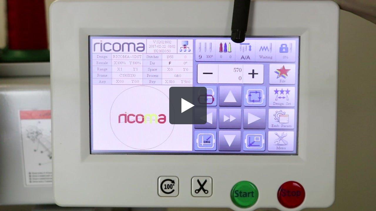 Control Panel Overview | Ricoma