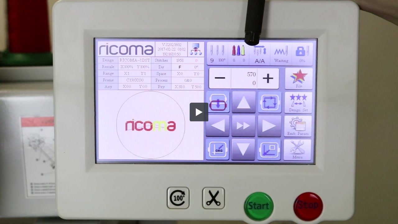 Control Panel Overview | Ricoma