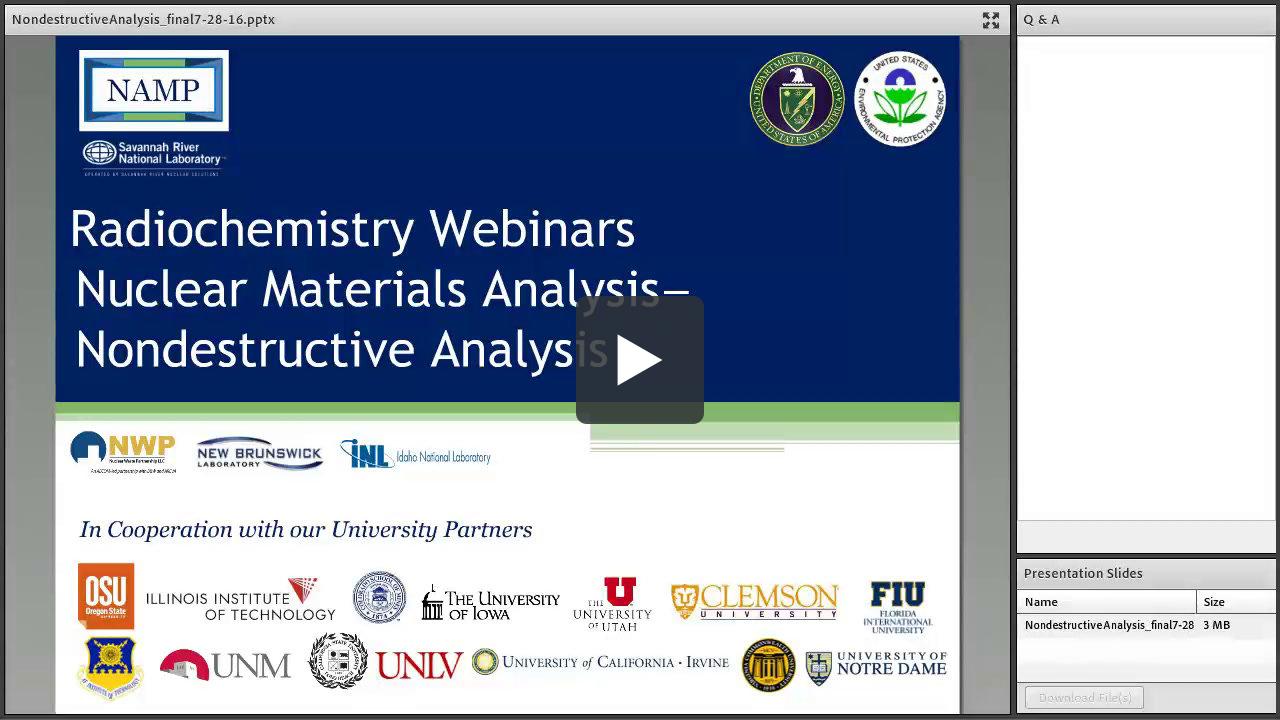 Nuclear Materials Analysis Non-Destructive Analysis | Foodshield