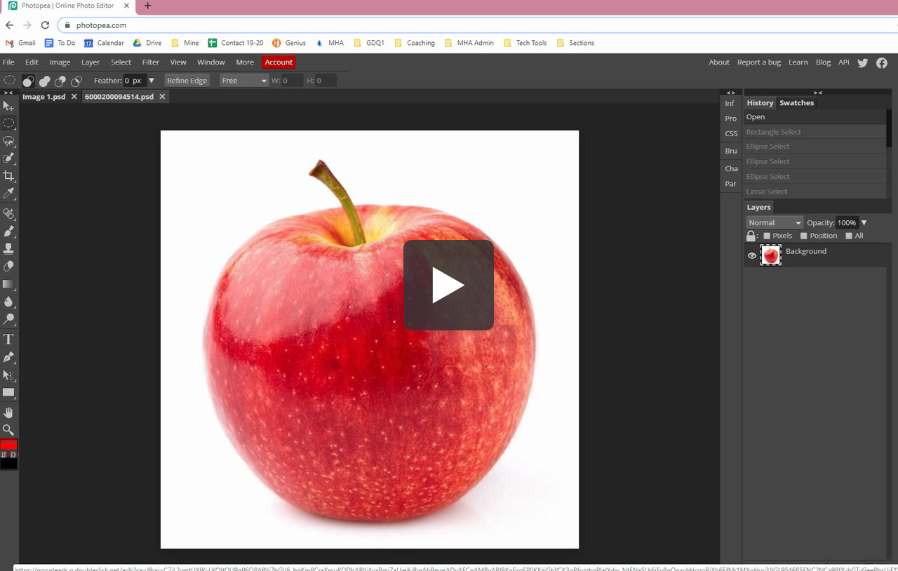 Photopea - Basic Selection Tool Demonstration.mp4 | Mountainheightsacademy