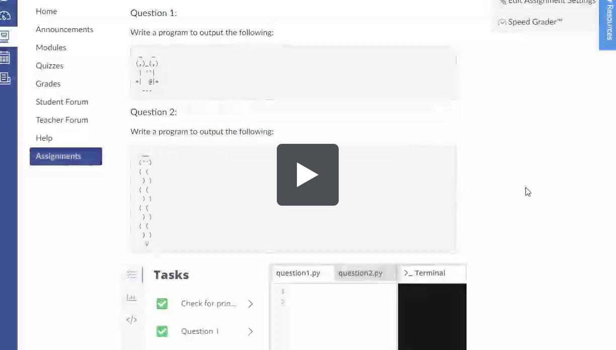 Computer Programming 1 1.5 Code Practice Print Command.mp4 | Mountainheightsacademy