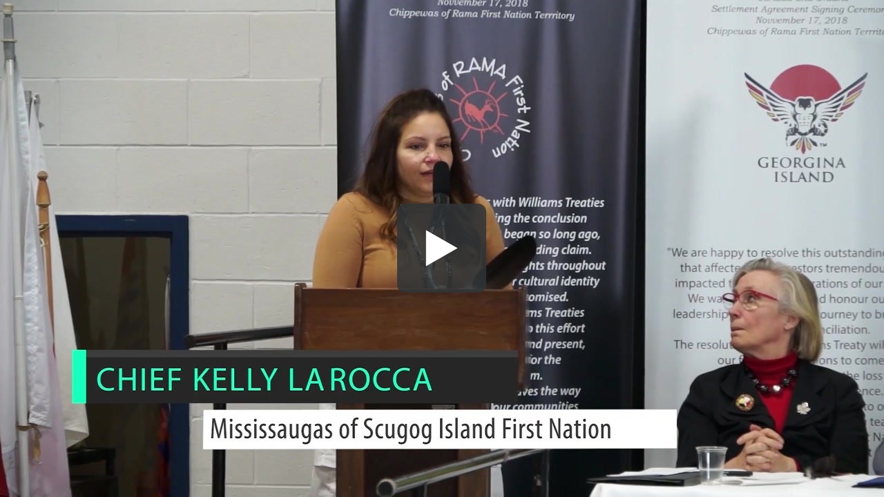 13 - Chief Kelly LaRocca, Mississaugas of Scugog Island First Nation ...